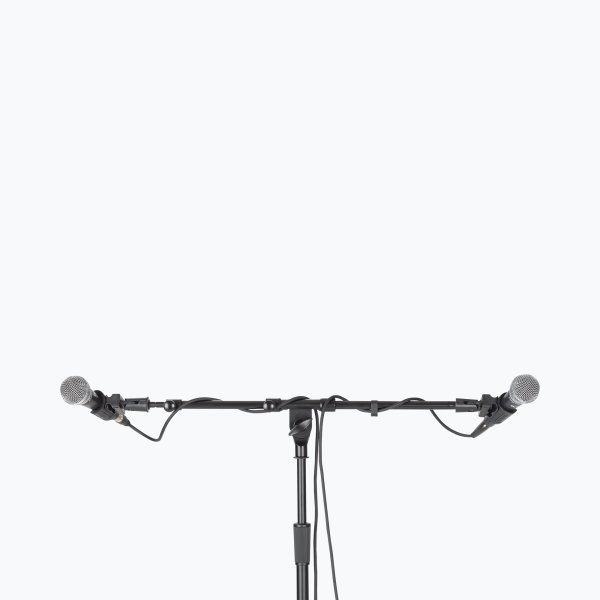 On-Stage - Production-Grade Telescoping Mic Boom with Dual-Mic Capabilit...