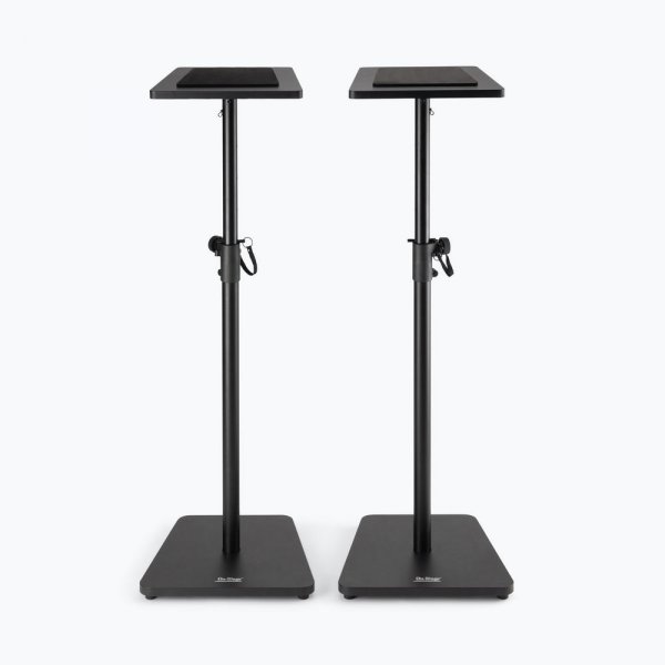 On-Stage - Wood Studio Monitor Stands (Black, Pair) - On-Stage