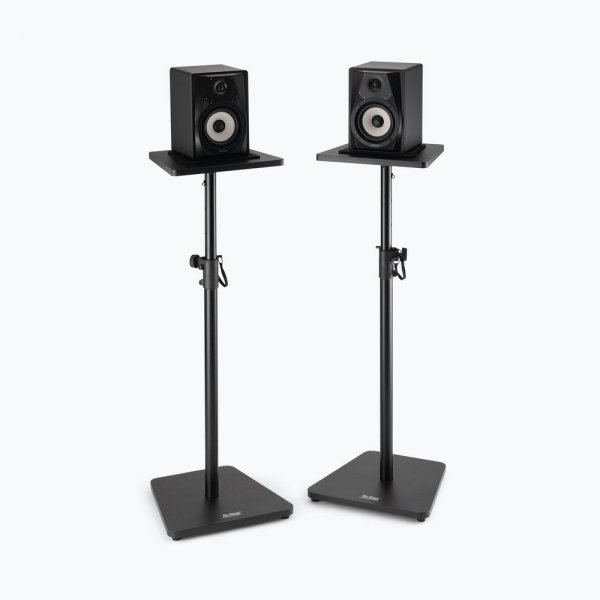 On-Stage - Wood Studio Monitor Stands (Black, Pair) - On-Stage