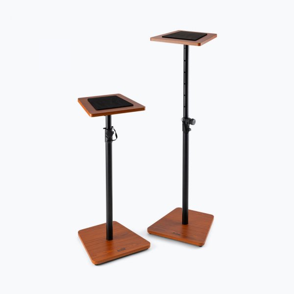 On-Stage - Wood Studio Monitor Stands (Rosewood, Pair) - On-Stage