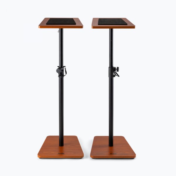 On-Stage - Wood Studio Monitor Stands (Rosewood, Pair) - On-Stage