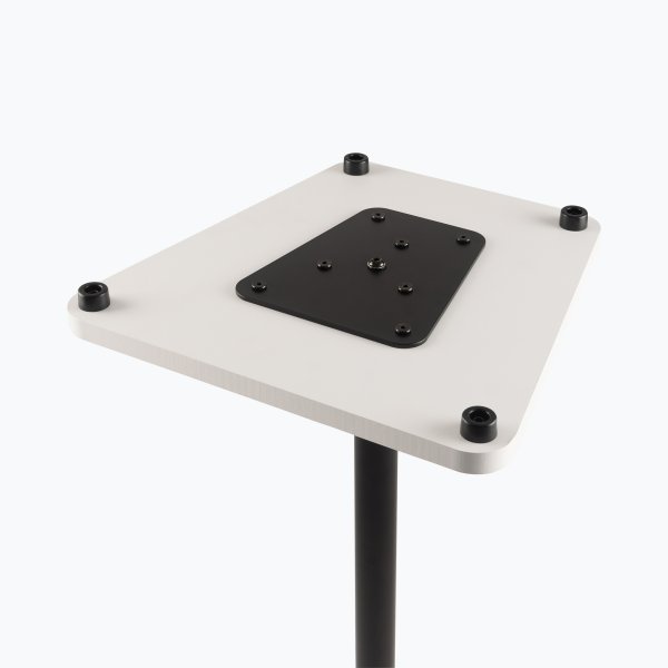 On-Stage - Wood Studio Monitor Stands (White, Pair) - On-Stage